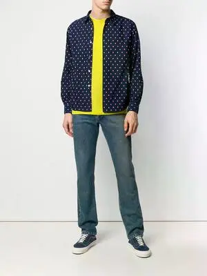 Comme Des Garçons Geometric Embroidery Shirt