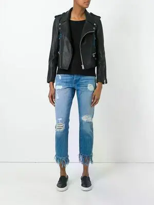 3x1 Wm3 Crop Fringe Jeans