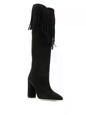 Paris Texas Fringed Suede Boots