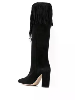 Paris Texas Fringed Suede Boots
