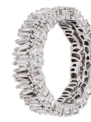 SUZANNE KALAN 18kt Gold Diamond Fireworks Ring - Silver