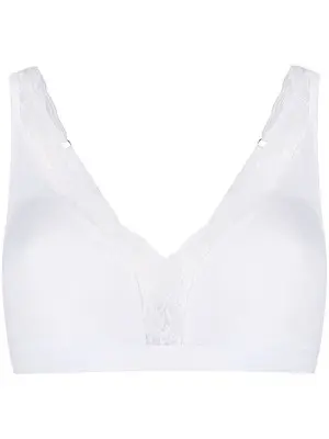 Hanro Soft Cup Lace Bra - White