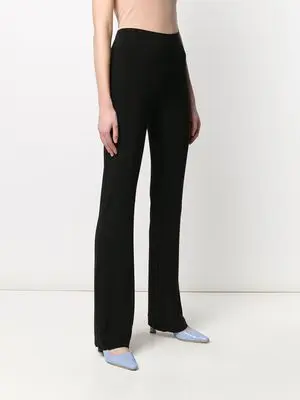 Norma Kamali High Waisted Straight-leg Trousers