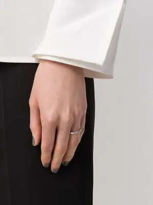 SUZANNE KALAN 18kt Mini Classic Fireworks Diamond Eternity Ring - Silver