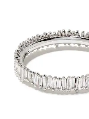 SUZANNE KALAN 18kt Mini Classic Fireworks Diamond Eternity Ring - Silver