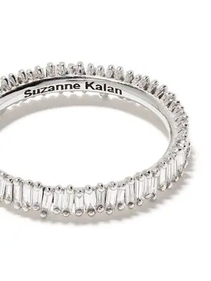 SUZANNE KALAN 18kt Mini Classic Fireworks Diamond Eternity Ring - Silver
