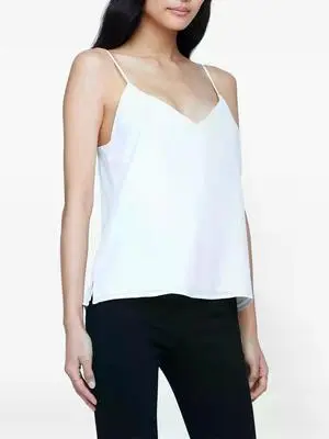 L'Agence V-neck Top - White