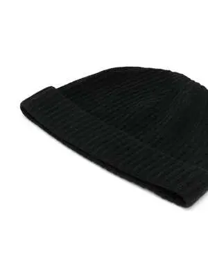 N.peal Ribbed Beanie - Black