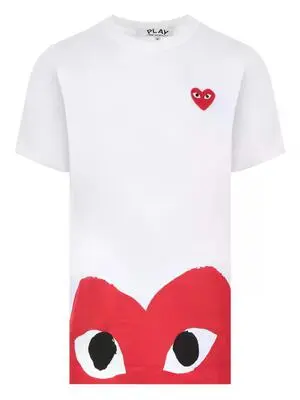 Play Comme Des Garcon Logo-print Cotton T-shirt