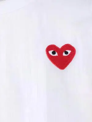 Play Comme Des Garcon Logo-print Cotton T-shirt