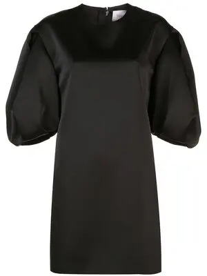 Carolina Herrera Shift Mini Dress With Puff Sleeves