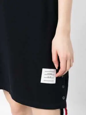 Thom Browne Stripe-detailing Piqué Polo Dress