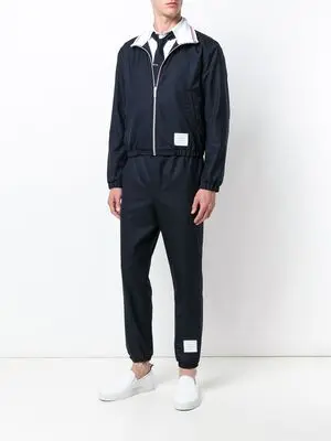 Thom Browne Drawstring-waist Wool Track Pants - Blue