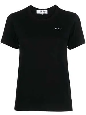 Play Comme Des Garcon Heart Logo T-shirt - Black