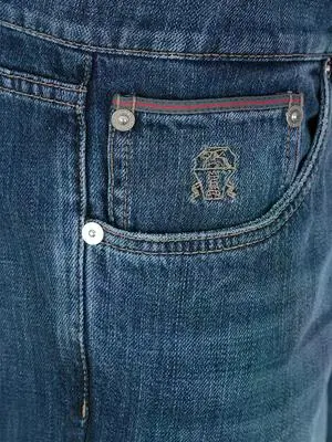 Brunello Cucinelli Logo-patch Jeans