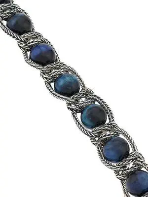 Emanuele Bicocchi Beaded Chain Bracelet - Blue