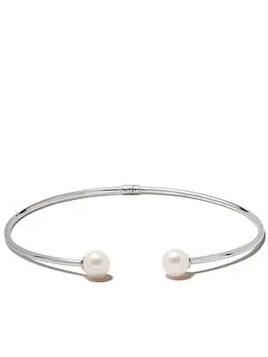 Yoko London 18kt White Gold Freshwater Pearl Necklace - Silver