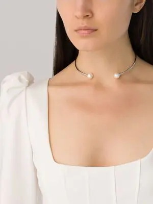Yoko London 18kt White Gold Freshwater Pearl Necklace