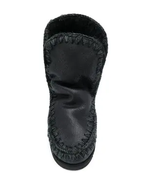 Mou Stitch Detail Snow Boots - Black