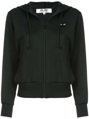 Play Comme Des Garcon Drawstring Zip Hoodie
