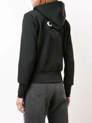 Play Comme Des Garcon Drawstring Zip Hoodie