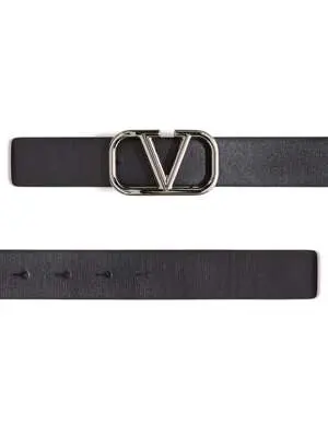 Valentino Garavani 30mm Vlogo Signature Leather Belt
