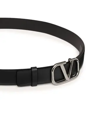 Valentino Garavani 30mm Vlogo Signature Leather Belt