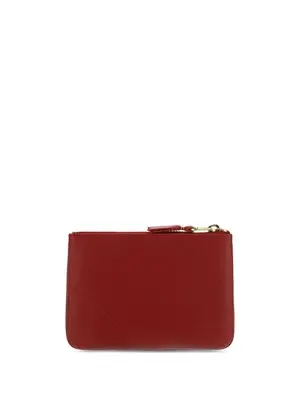 Comme Des Garçons Logo-stamp Zip Wallet - Red