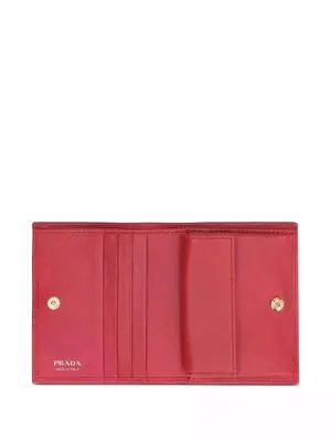 Prada Small Saffiano Leather Wallet - Red