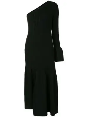 3.1 Phillip Lim One-sleeve Ribbed Midi Dress