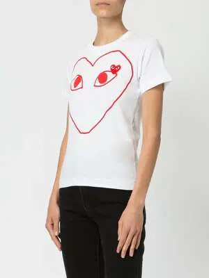 Play Comme Des Garcon Heart Print T-shirt