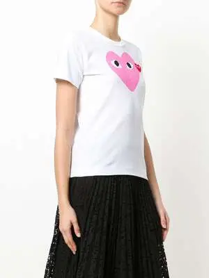 Play Comme Des Garcon Heart Logo T-shirt