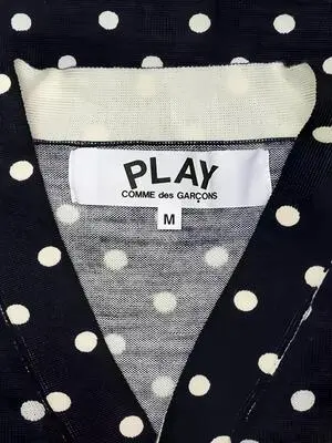 Play Comme Des Garcon Polka Dot Cardigan - Blue