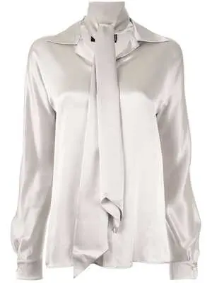 Dsquared2 Silk Pussy Bow Shirt