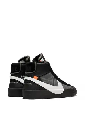 Nike X Off White The : Blazer Mid Grim Reaper Sneakers - Black