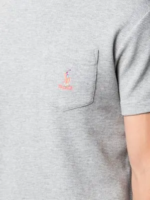 PALACE X Ralph Lauren Waffle Pocket Tee - Grey