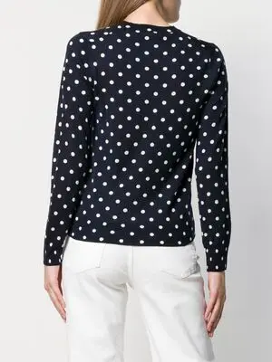 Play Comme Des Garcon Polka-dot Knit Sweater