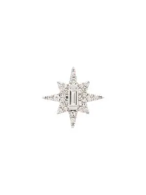 ROXANNE FIRST 14kt Becky Star Diamond Stud Earring - Silver