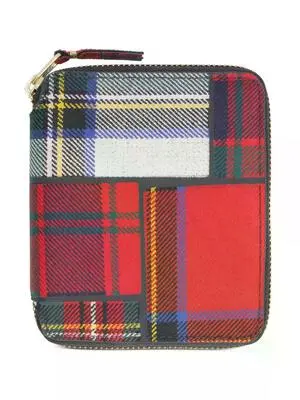 Comme Des Garçons Tartan Wallet - Red