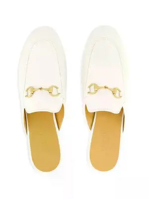 Gucci Princetown Leather Mules - White