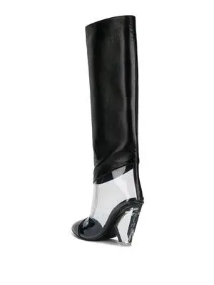 Balmain Pvc Knee High Boots