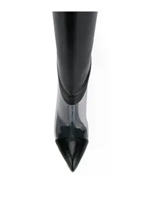 Balmain Pvc Knee High Boots