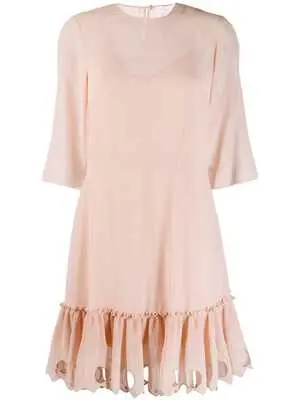 See By Chloé Ruffled Hem Dress - Pink