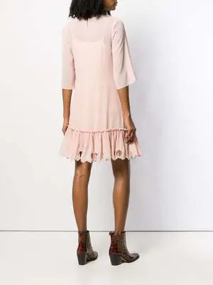 See By Chloé Ruffled Hem Dress