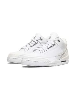 JORDAN Air 3 Retro Pure Money Sneakers - White
