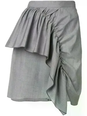 MARANT ETOILE Ruffle Trim Mini Skirt