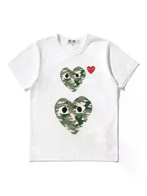 Play Comme Des Garcon Heart Eyes T-shirt