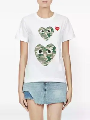 Play Comme Des Garcon Heart Eyes T-shirt