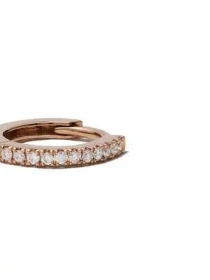 WE BY WHITEBIRD 18kt Diamond Margot Medium Single Hoop Earring - Pink