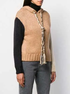 Alanui Colour-block Hooded Jumper